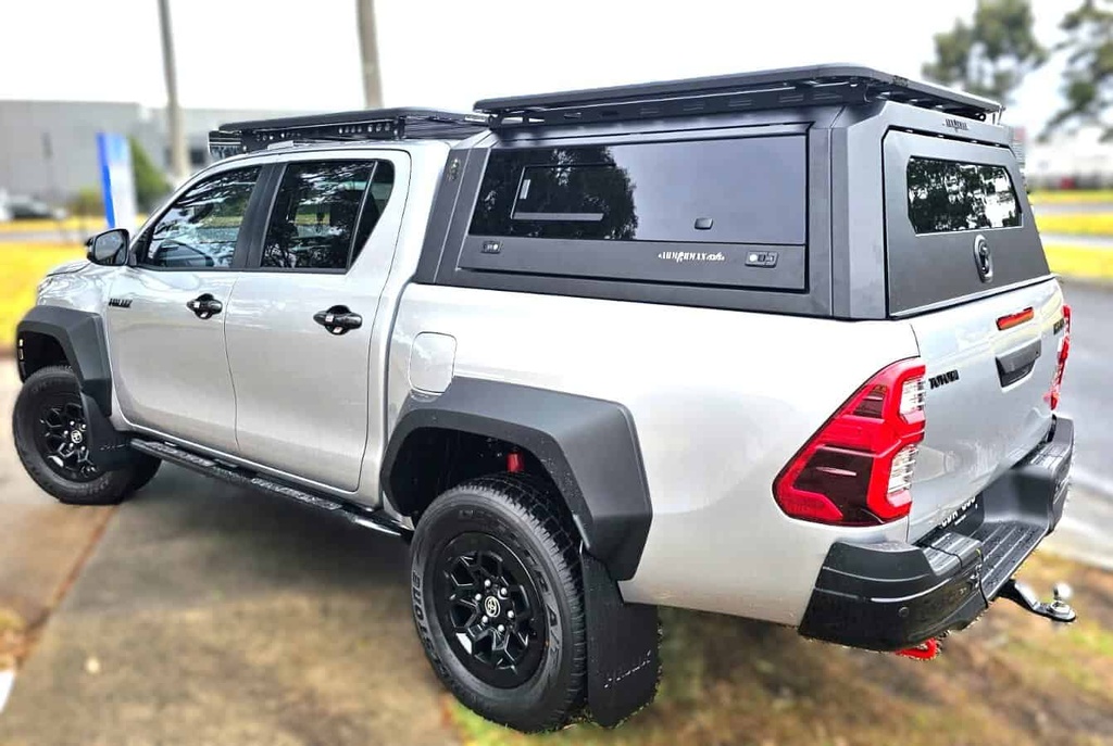 SLIDING SIDE WINDOW TUB CANOPY-HILUX SR | ArmorMan 4x4